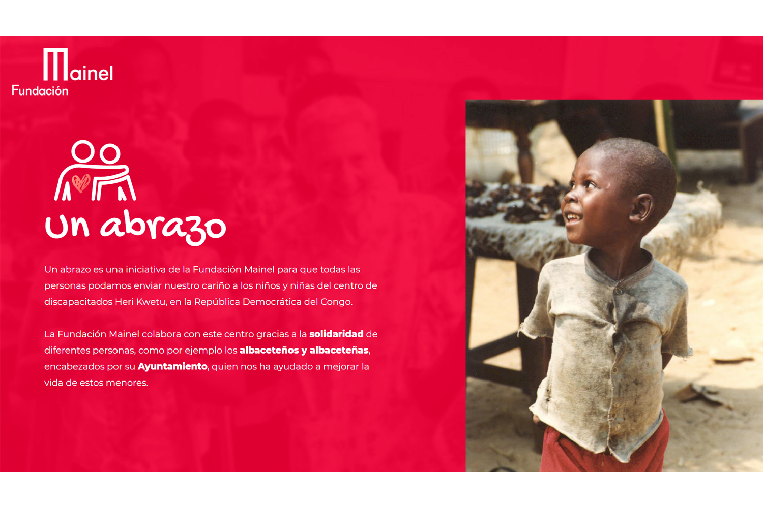 ¿Te animas a enviar un abrazo virtual? · Fundación Mainel